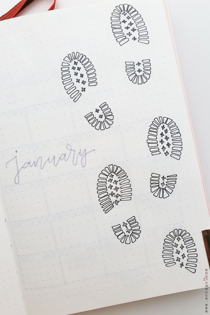 Bullet Journal – set-up for January 2020 – Anca GV