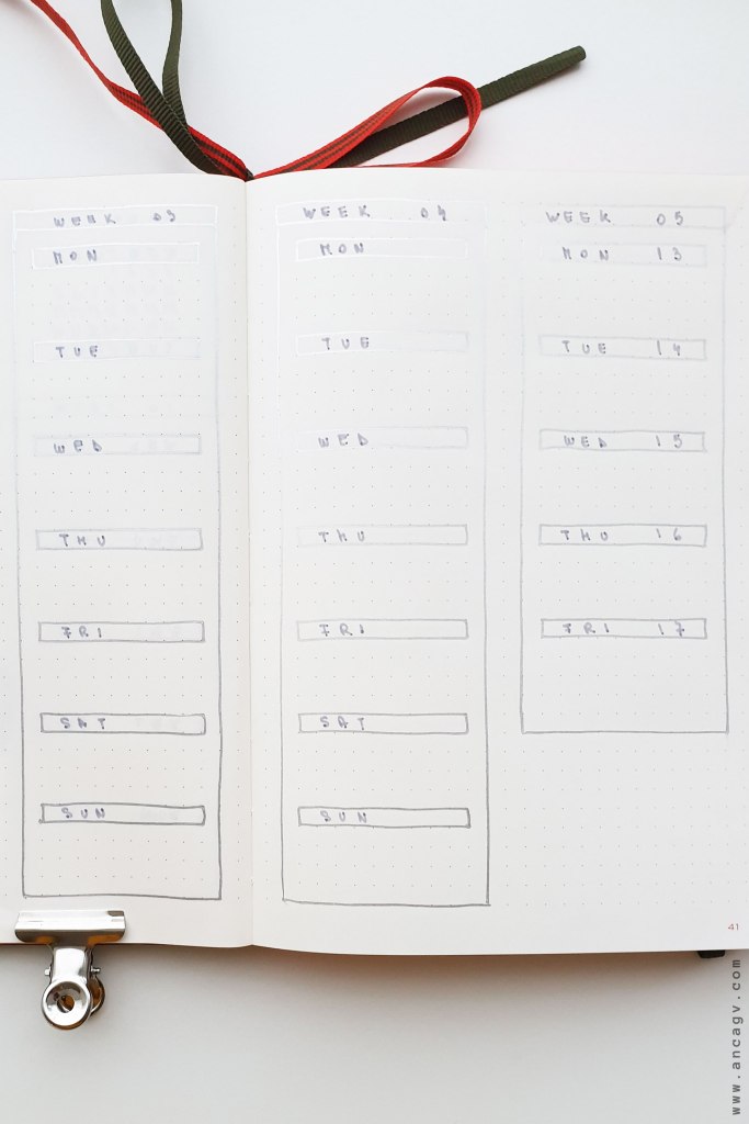Bullet Journal – set-up for January 2020 – Anca GV